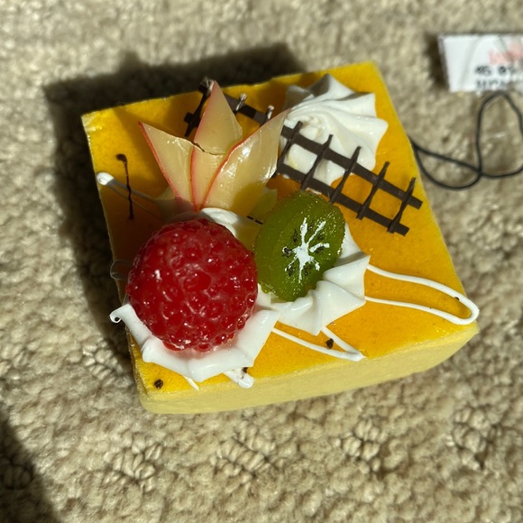 Accessories | Nwt Mango Mousse Cake Squishy Keychain | Poshmark